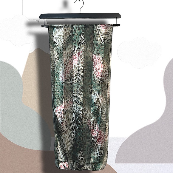 Accessories | Sheer Scarf With Sheer Striping Animal Print Ombre Mix ...